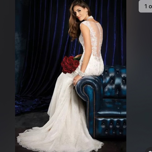 Alfred Angelo | Dresses | Alfred Angelo Sapphire 959 Ivory Lace Wedding ...